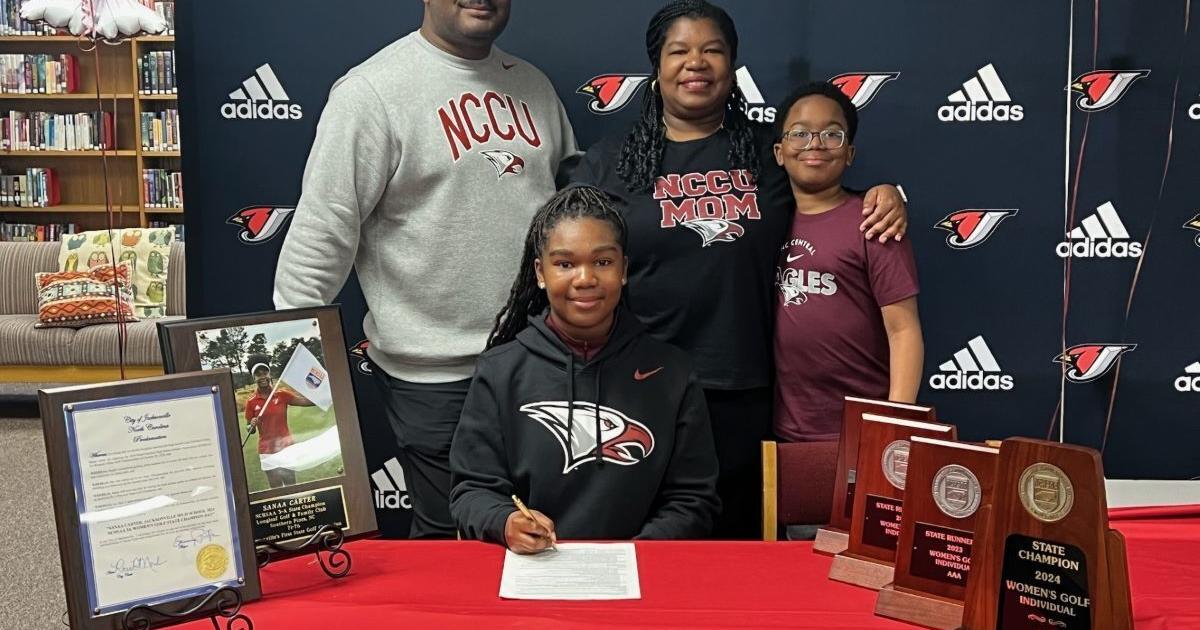 State champion Sanaa Carter wants 'to represent North Carolina Central ...