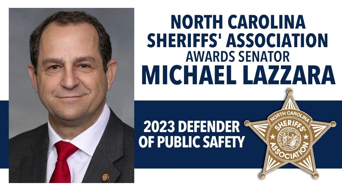 Senator Lazzara receives 'Defender of Public Safety' award from NC Sheriffs' Association | News ...