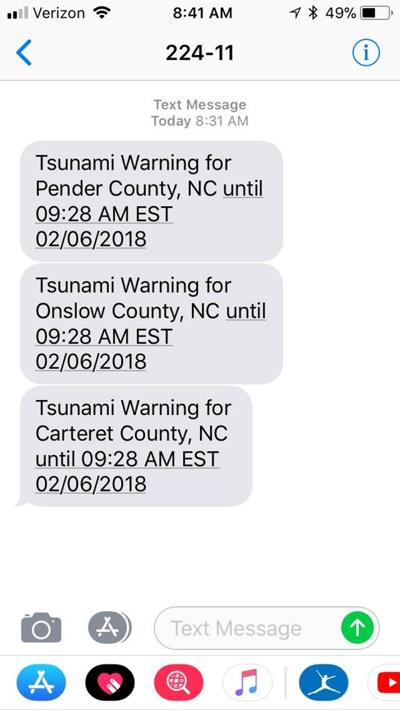 Forecaster: Tsunami warning "a test" | Local News | jdnews.com