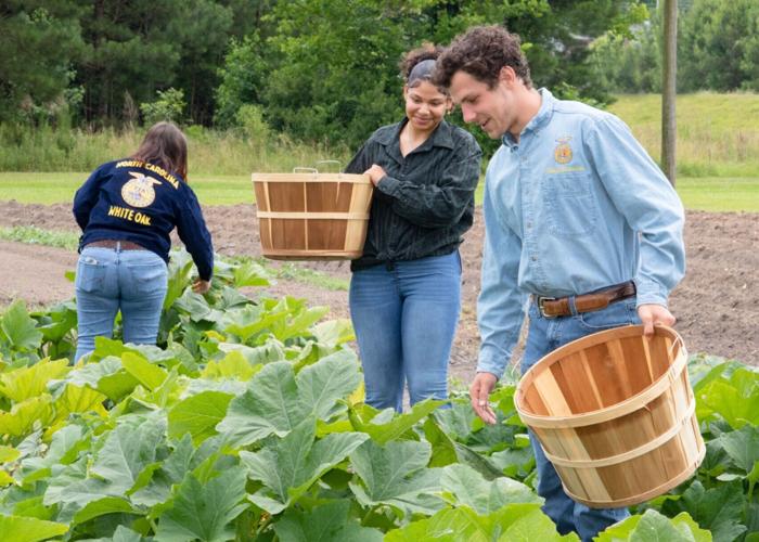 White Oak High students plant donation garden, donating thousands of ...