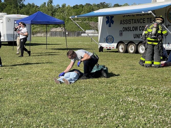Onslow County, Jacksonville first responders take part in mass casualty ...