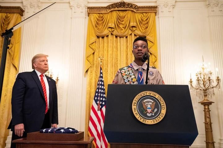Photos: Hubert Eagle Scout recognized by President Trump | News ...