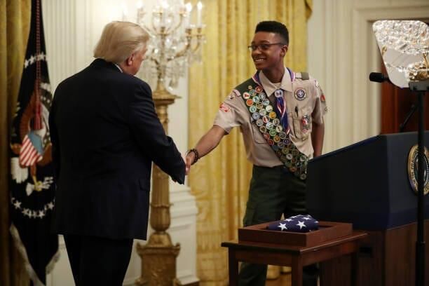 Photos: Hubert Eagle Scout recognized by President Trump | News ...