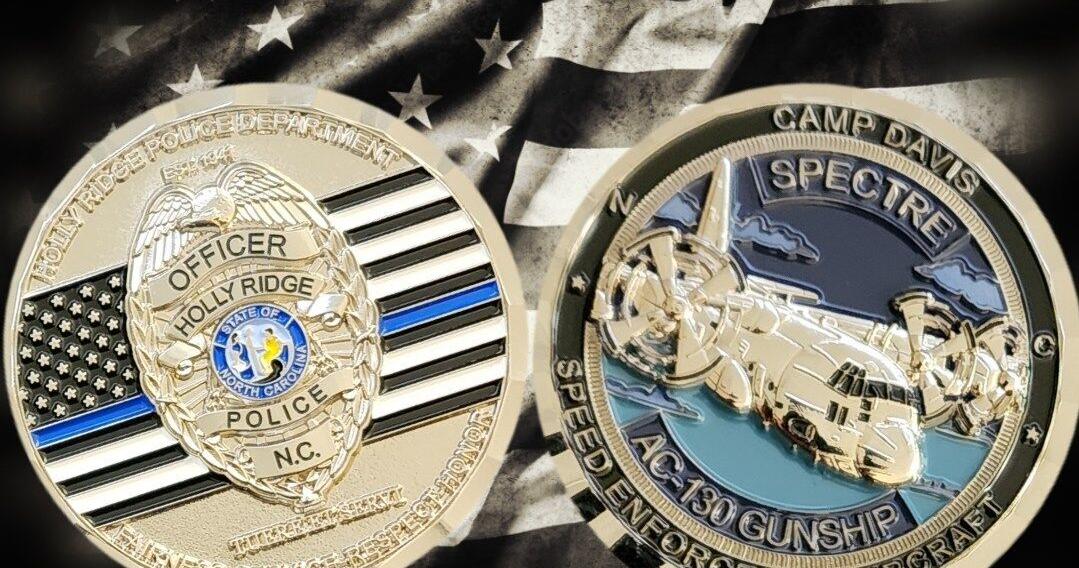 Holly Ridge unveils new challenge coin | Local News | jdnews.com