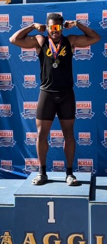 White Oak's Kahmari Brown reaches goal of winning state discus title ...