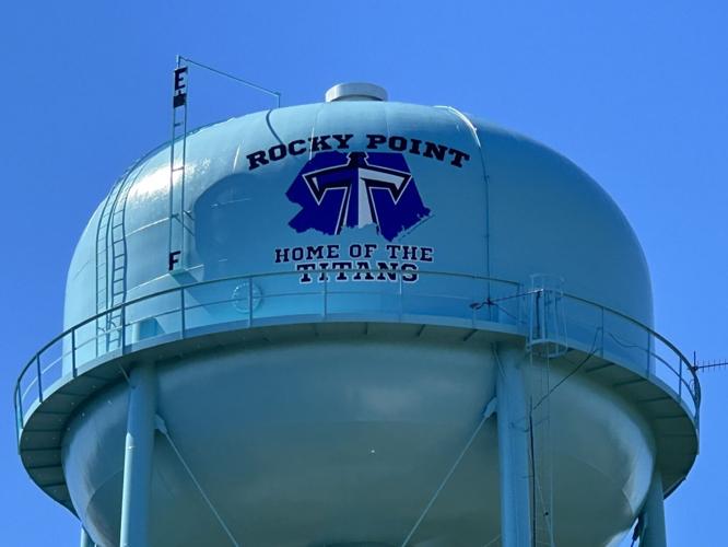 Rocky Point water tower has new mural in support of local high school ...