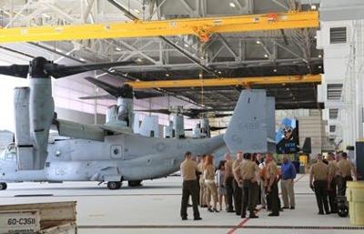 New River Air Station dedicates Marines' largest hangar | News | jdnews.com