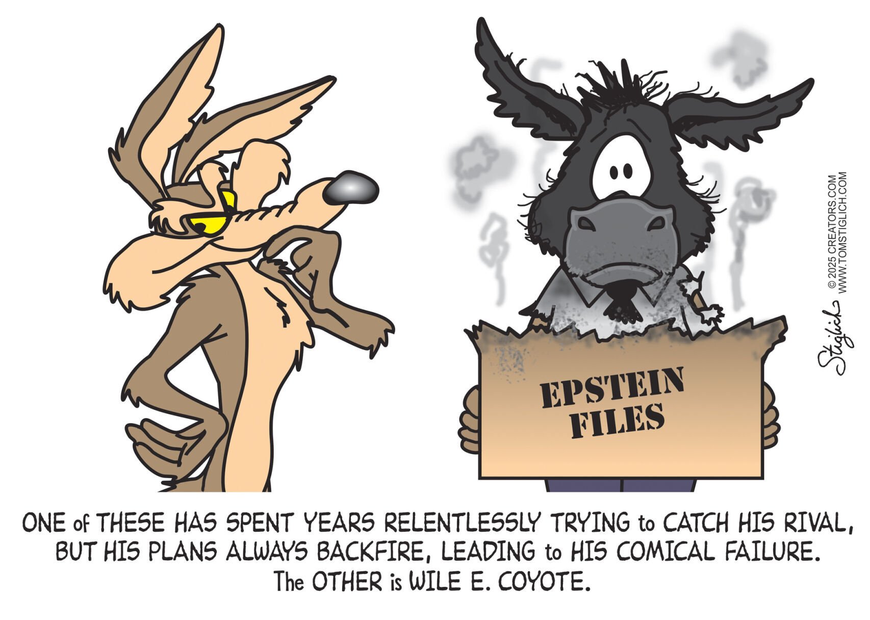 16 political cartoons dig into the Epstein files