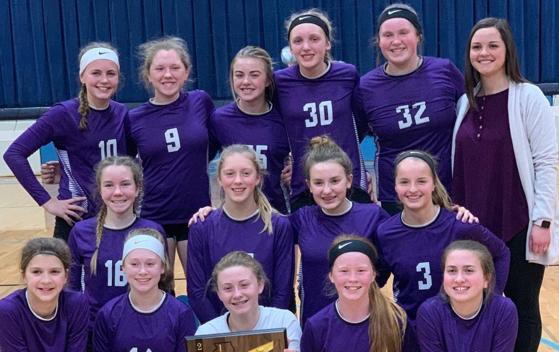 Shelbyville seventh grade volleyball in state tourney