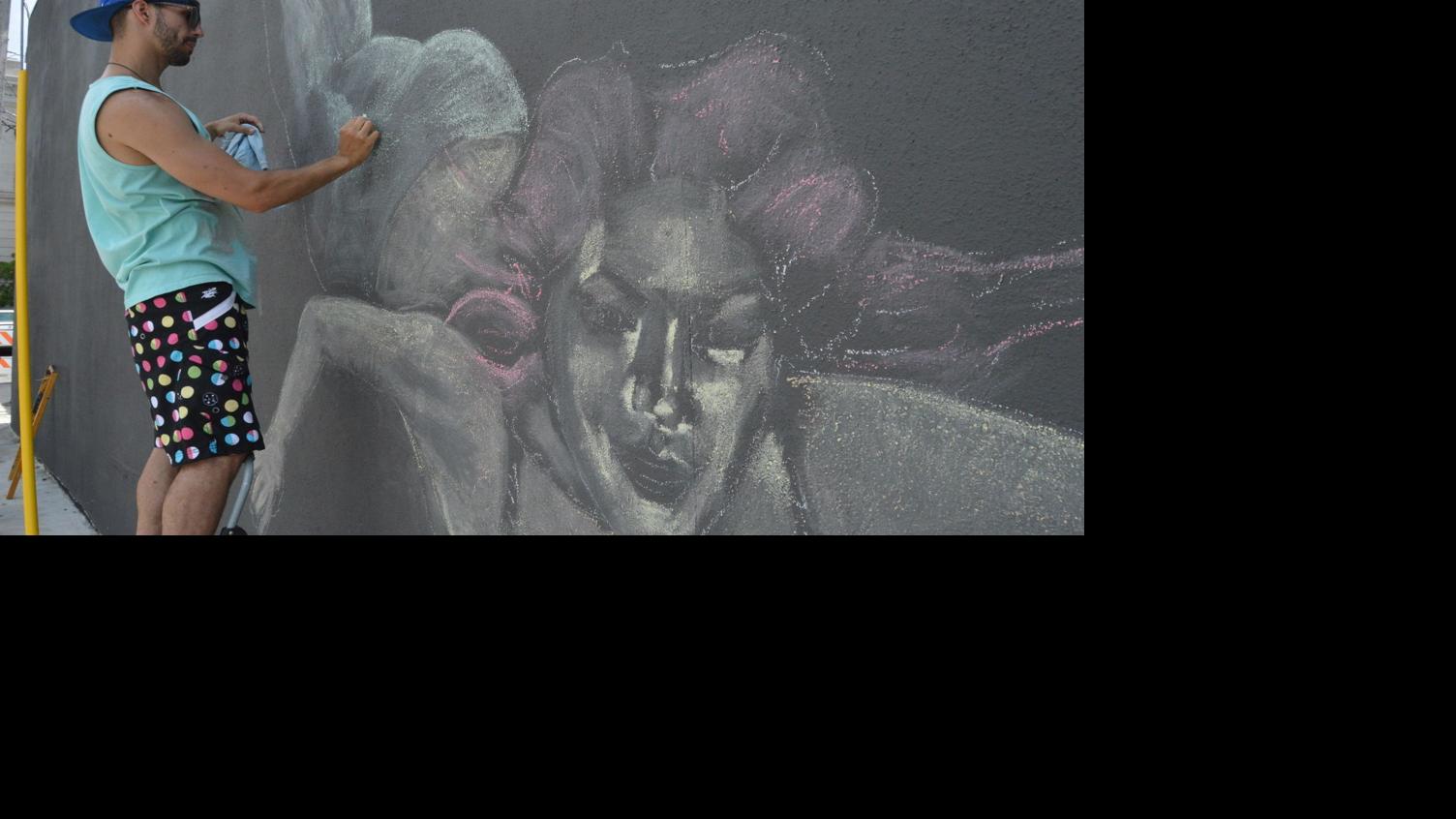 Chalk artist returns to add colorful fun to Mattoon Artworks | Local ...