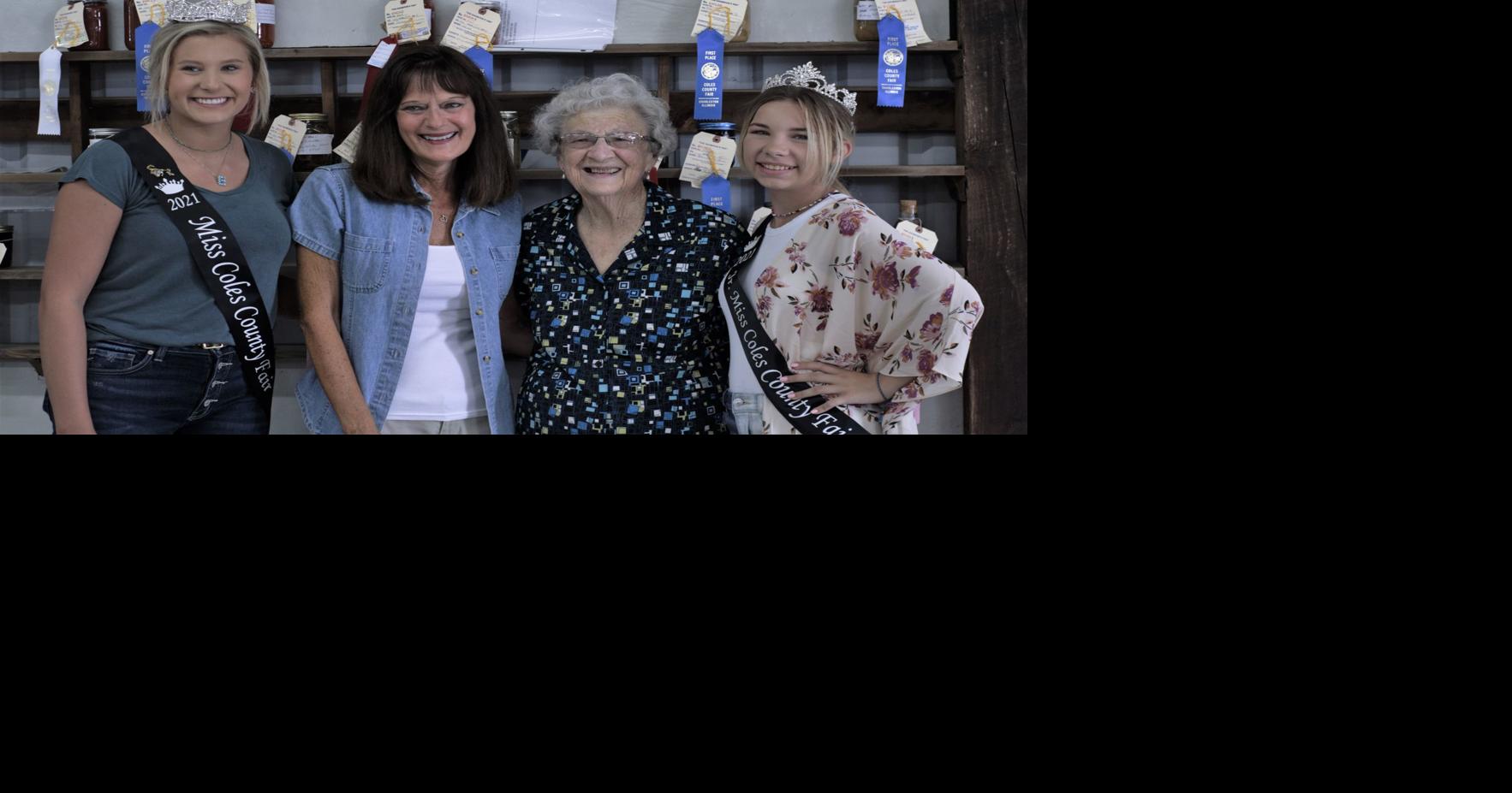Lucille Pierce visits Coles County Fair for the 95th time