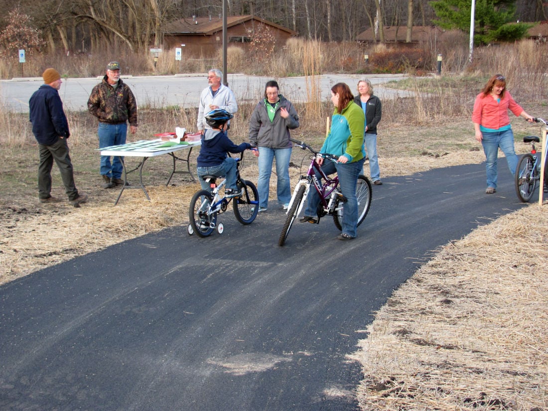 Bike trail connection to nature center open