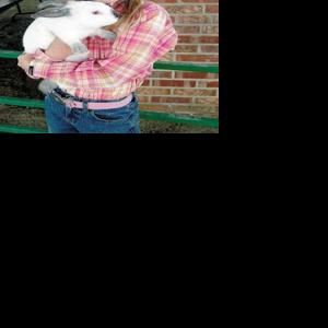 Rylee McKinney shows top rabbits