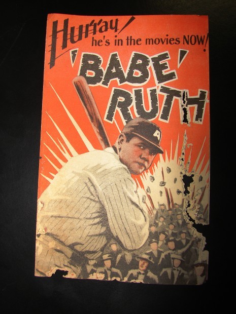 Pamphlets from 1927 movie starring Babe Ruth found during recent ...