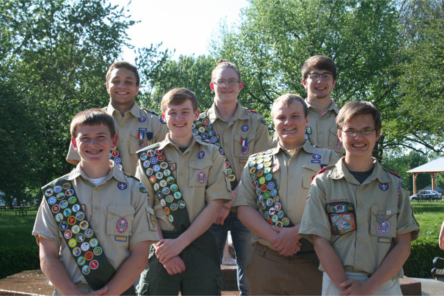 Boy Scout members achieve Eagle rank