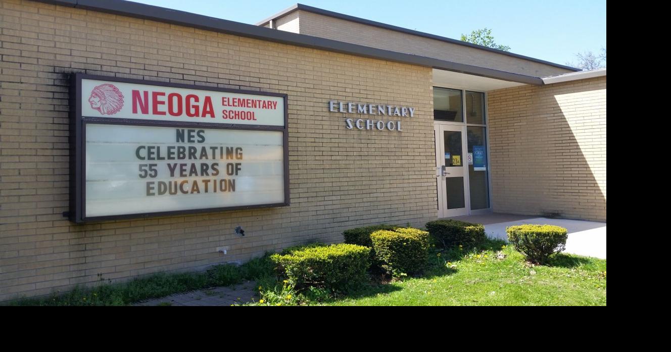 Former Neoga Elementary School building through the years