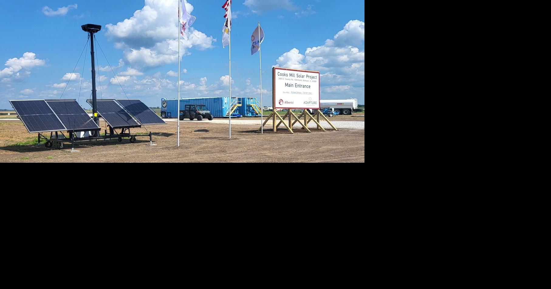 550-acre solar farm under construction north of Mattoon