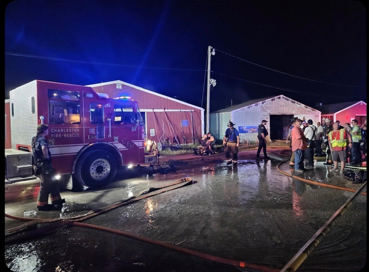 Bystanders come together to save horses from fire on Coles Co. Fairgrounds
