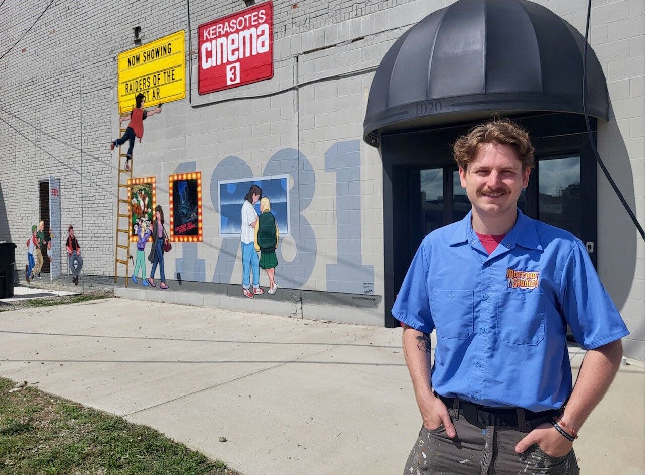 Updated: New downtown Mattoon mural depicts former Cinema 3 theater