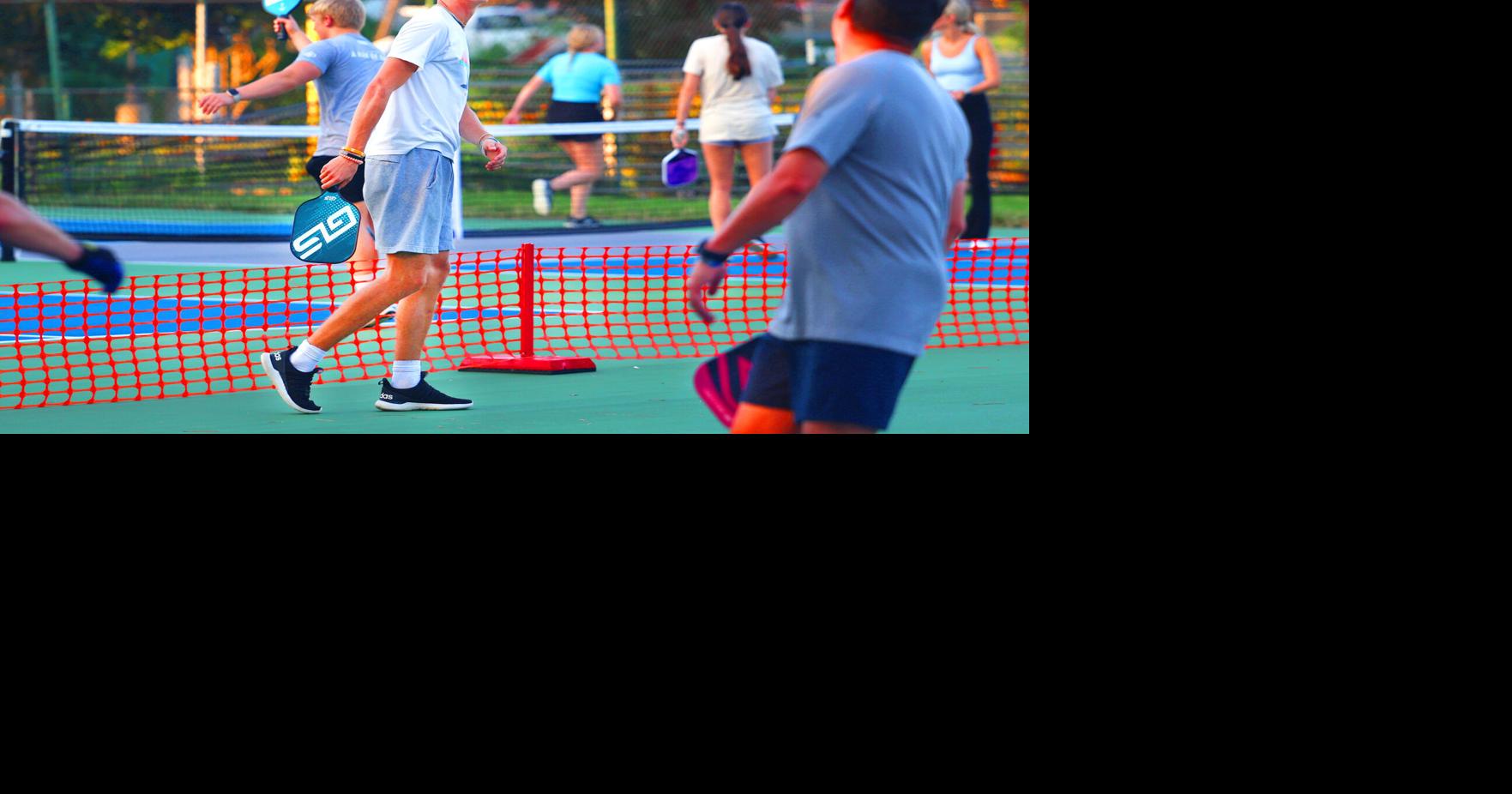 Ribbon cutting set for Peterson Park pickleball courts