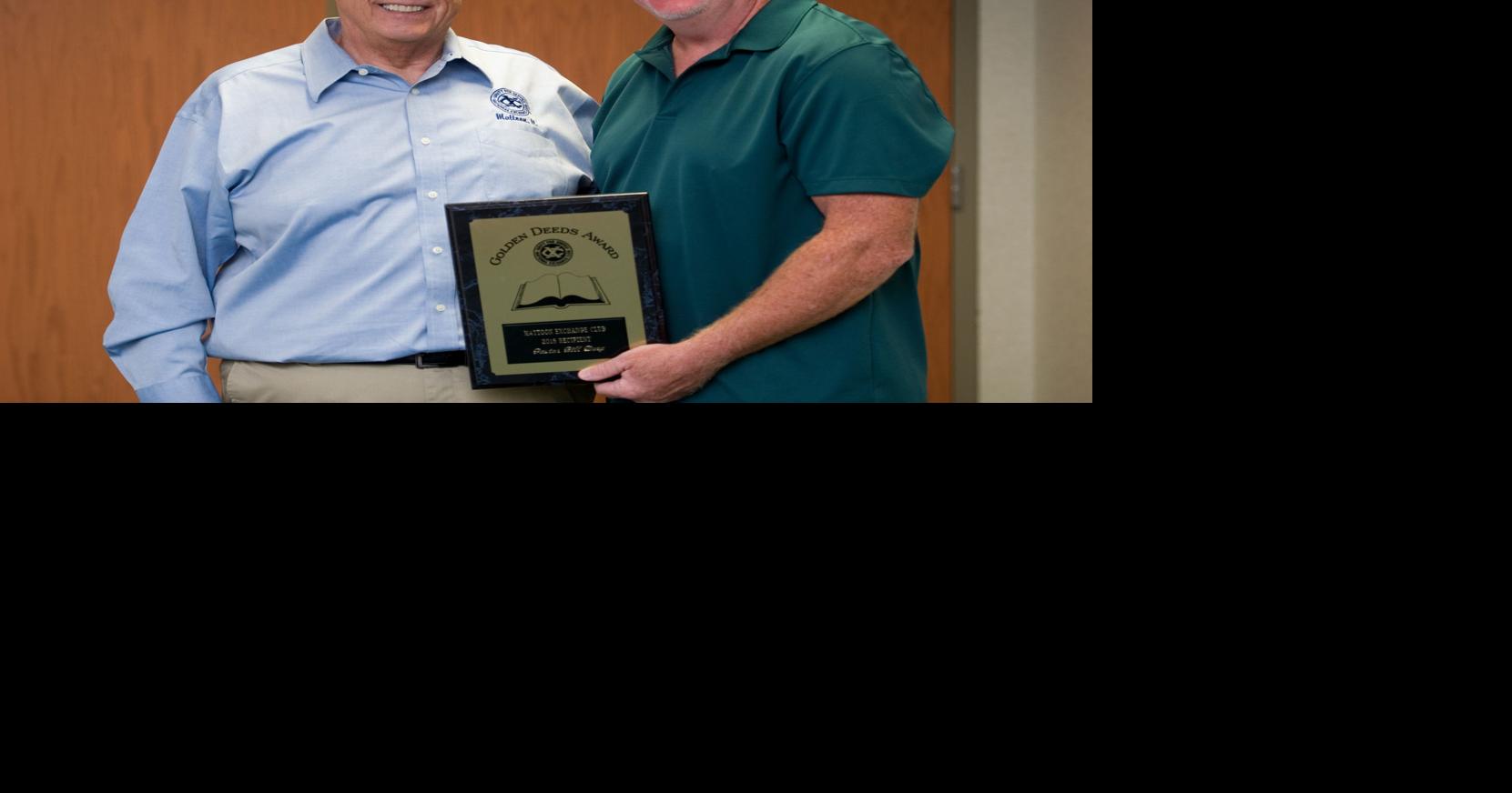 Bill Duey receives Book of Golden Deeds award