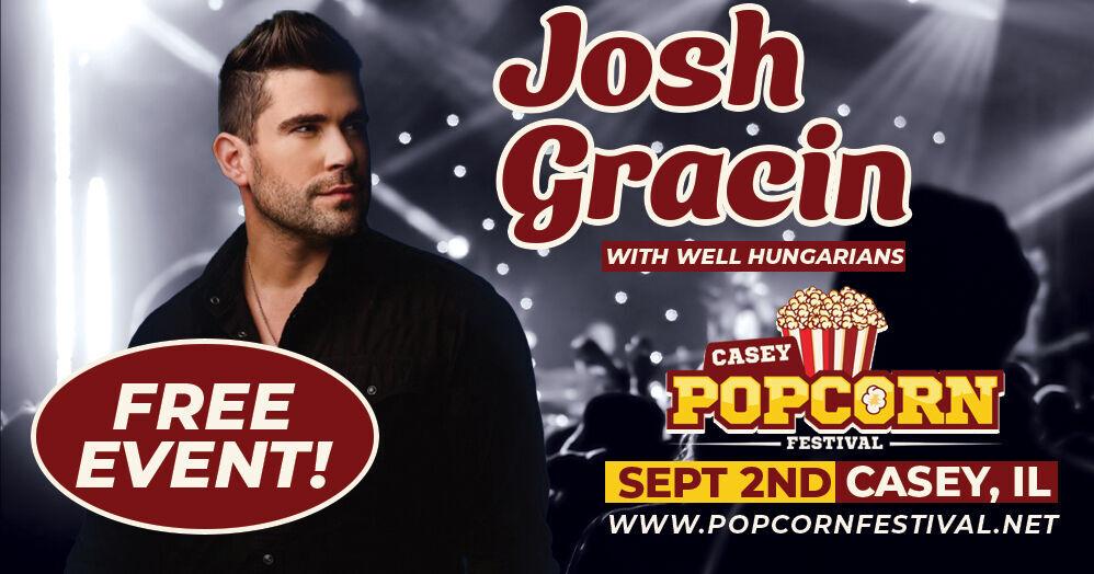 Country singer Josh Gracin headed for Casey Popcorn Festival