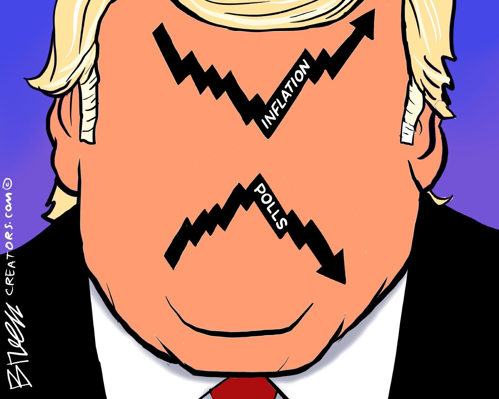 8 political cartoons gouge inflation and high gas price