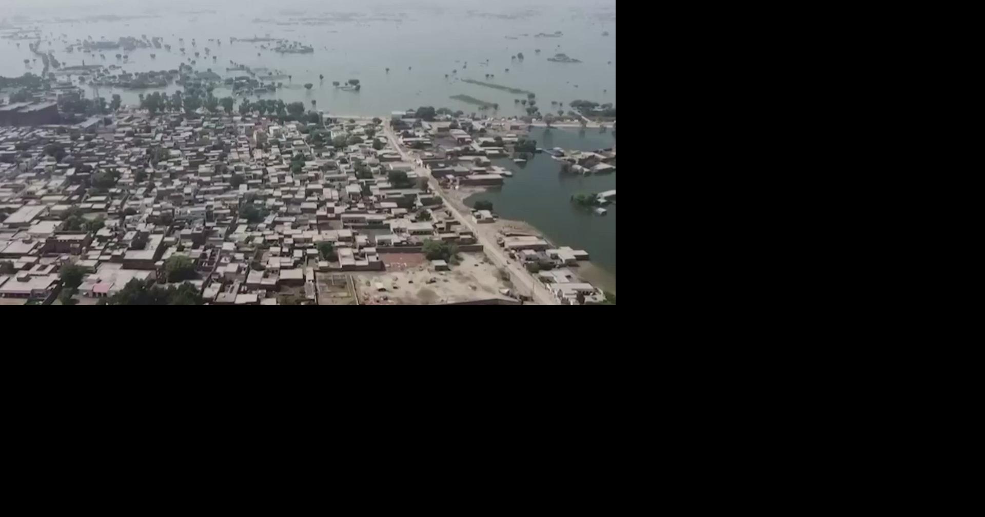 Drone footage of Pakistan's Punjab area shows extent of destruction in ...