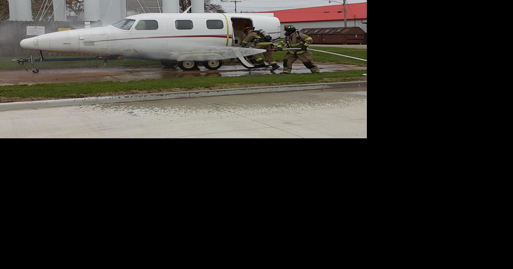 Mattoon firefighters train with airplane fuselage