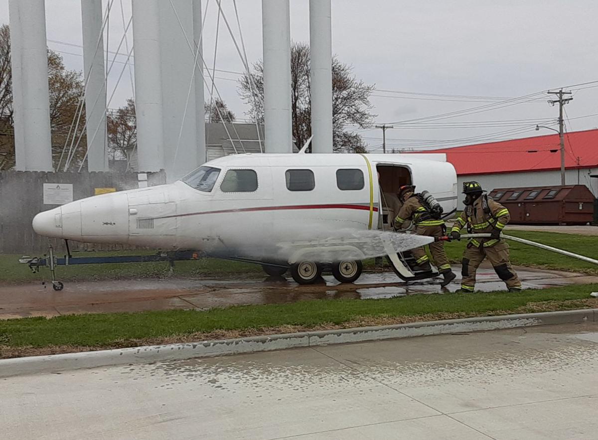 Mattoon firefighters train with airplane fuselage | Local | jg-tc.com
