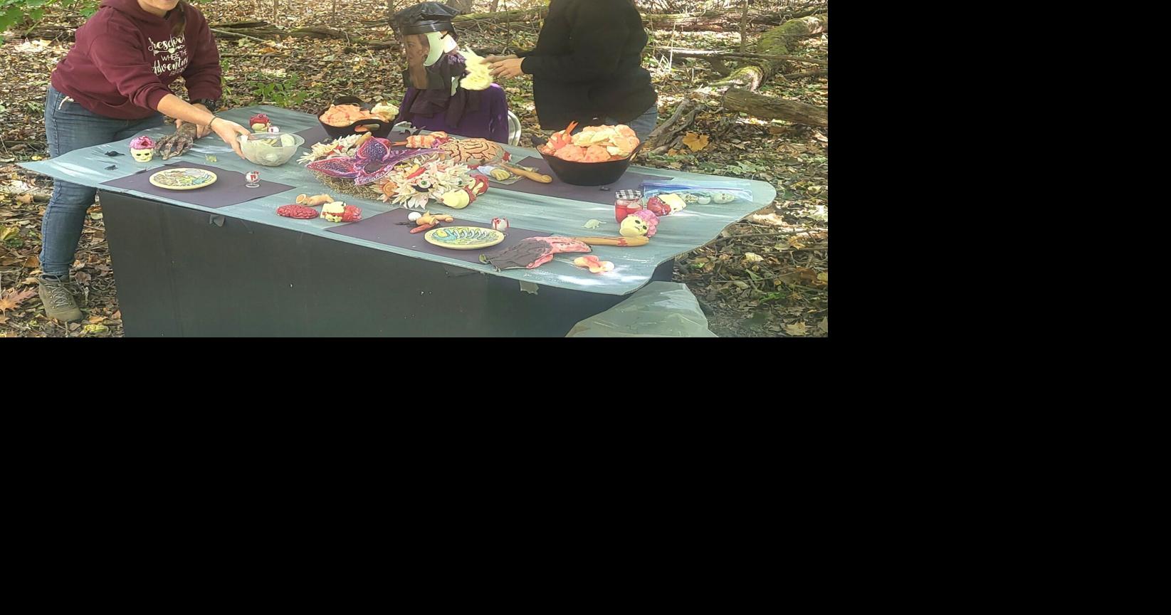 Photos: Douglas-Hart Nature Center preparing Haunted Hike