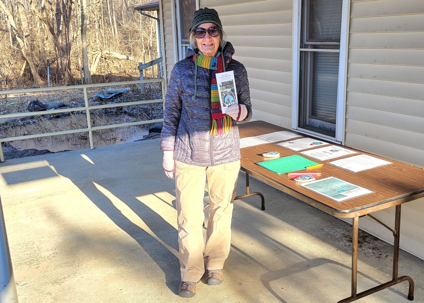 First Day Hike event draws visitors to Fox Ridge State Park