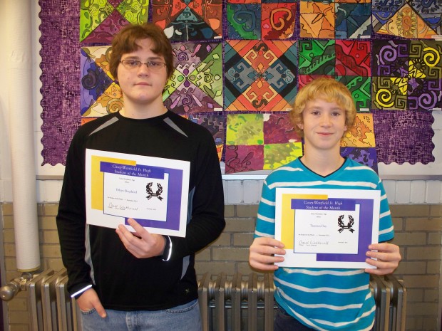 School Honors: Day, Shepherd honored at CWJHS