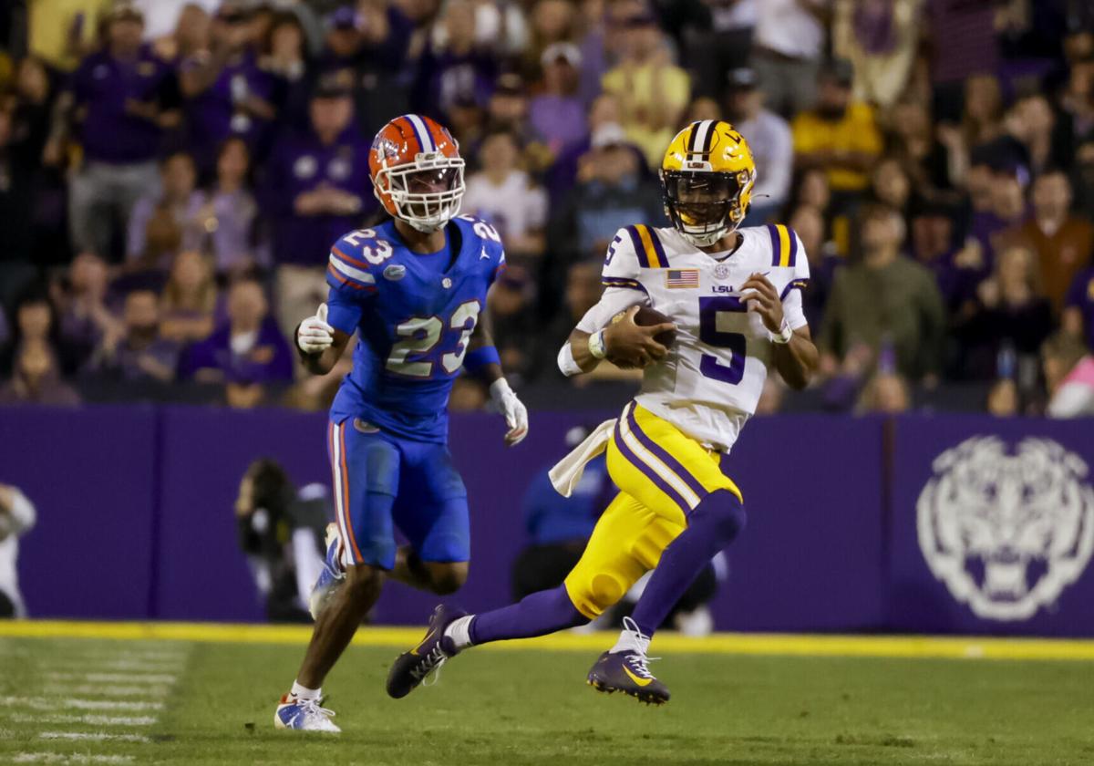 STAT WATCH: LSU's Jayden Daniels only FBS quarterback to pass for 350 ...