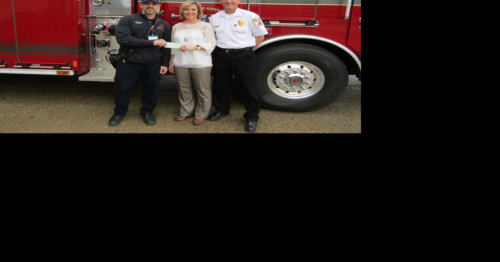 Mattoon firefighters donate to cancer center