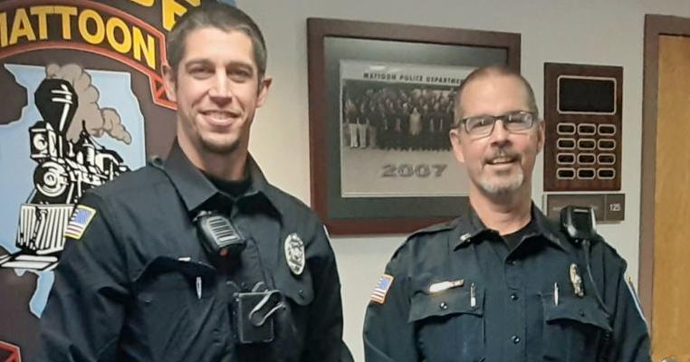 Like father, like son: Ray and Brett Hall honored as Mattoon police ...