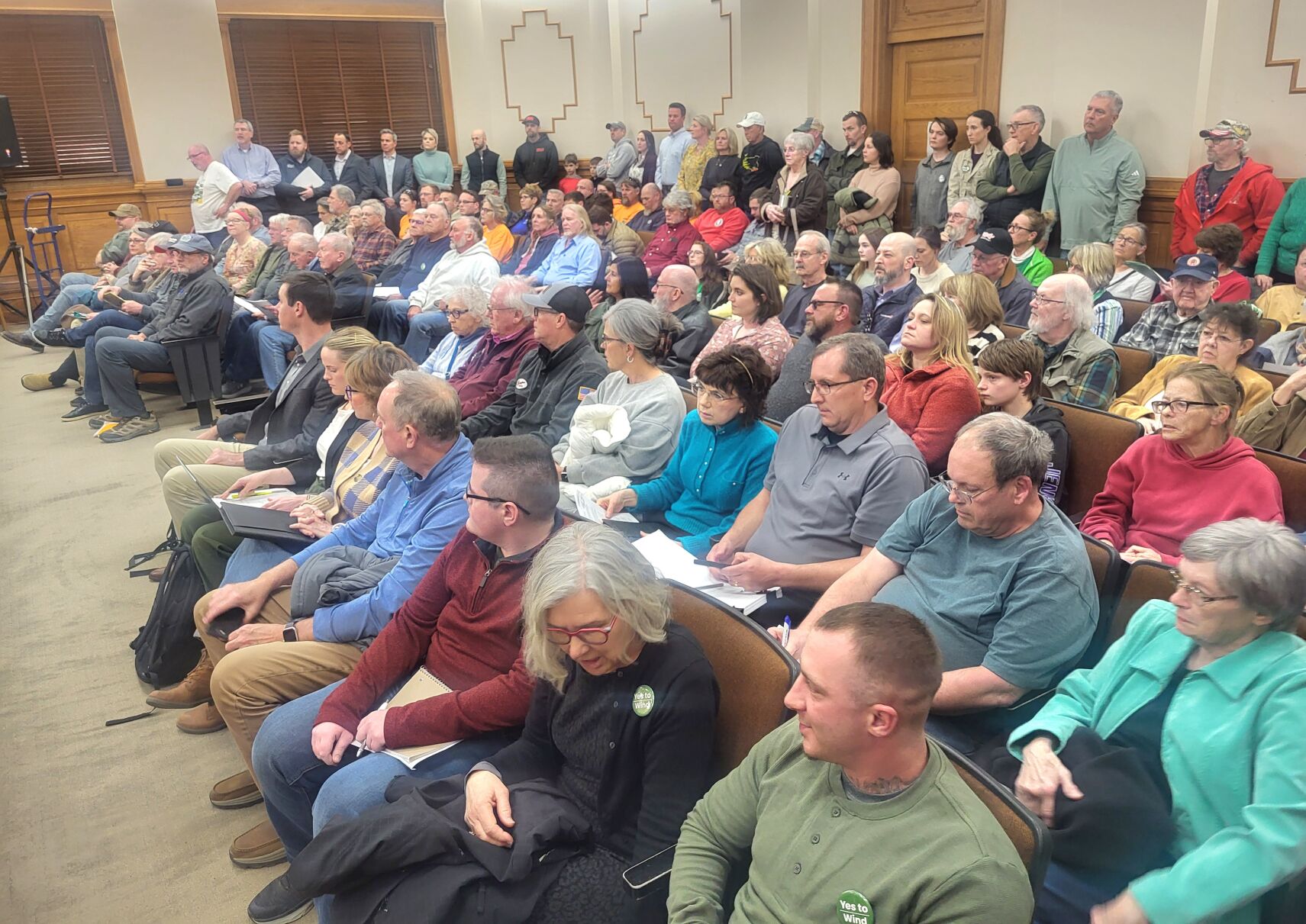 Standing-room only turnout at Coles wind farm hearing