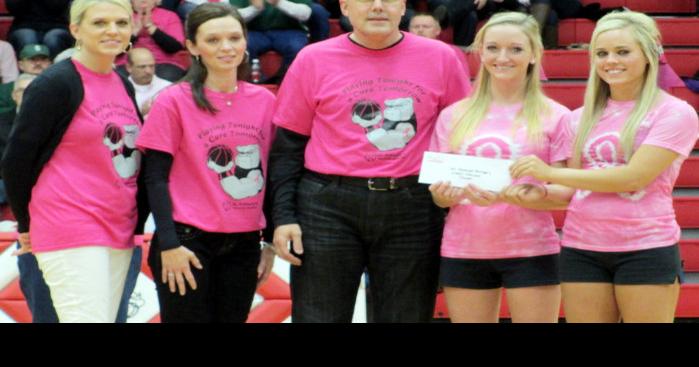 ‘Pink Out’ basketball game nets donation for St. Anthony’s