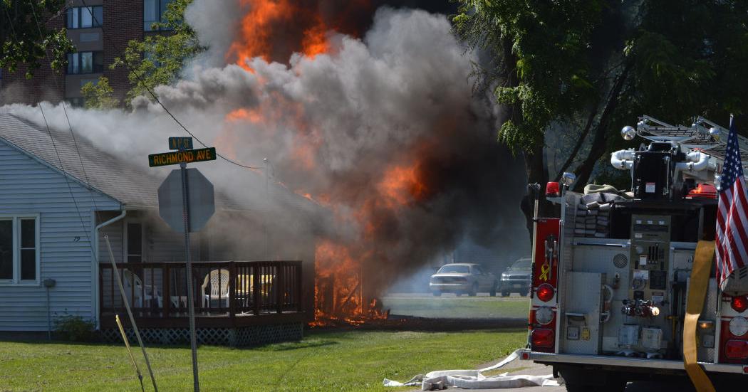 Mattoon firefighters battle house fire