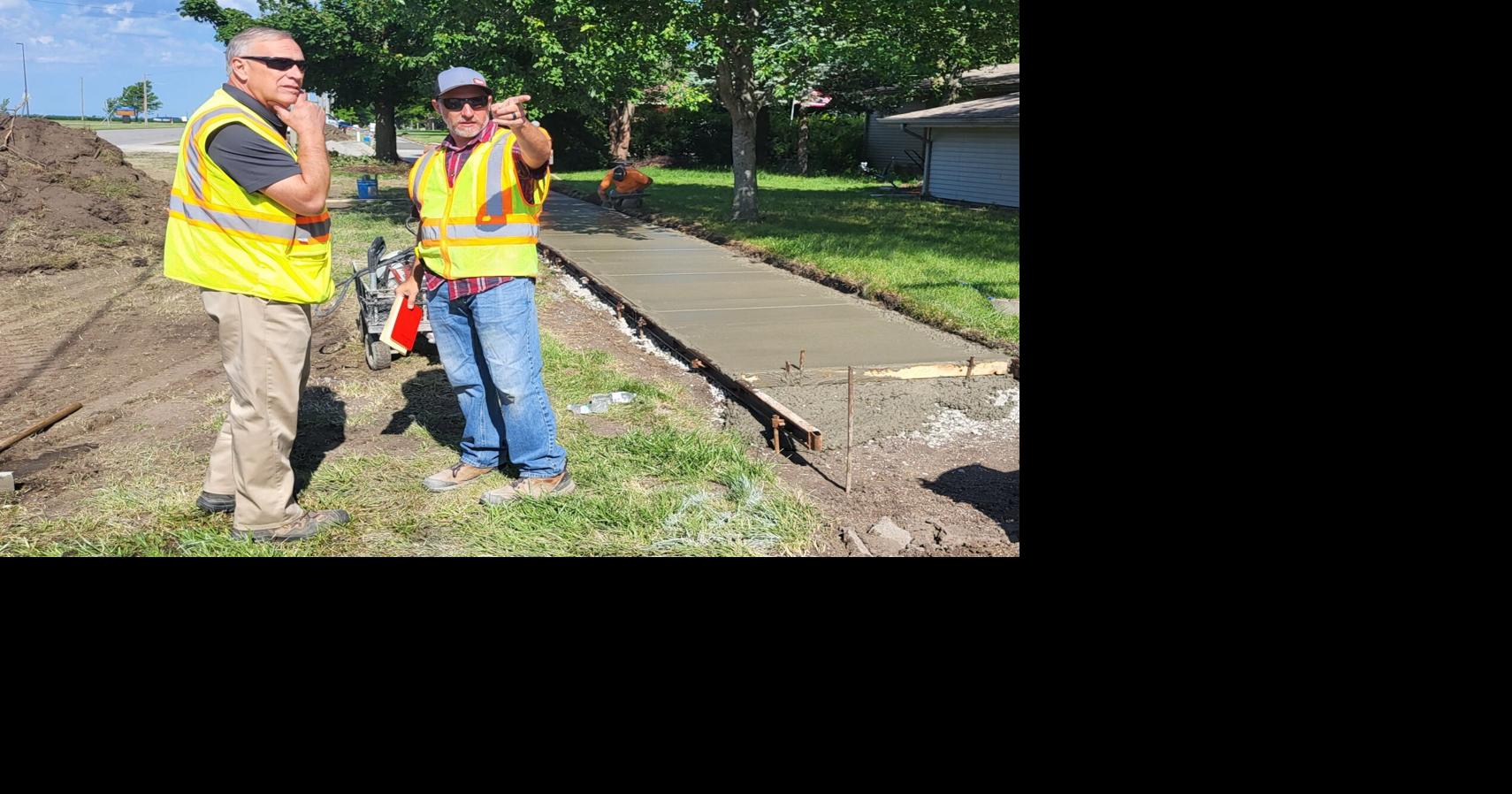 Mattoon street, sidewalk projects underway this summer