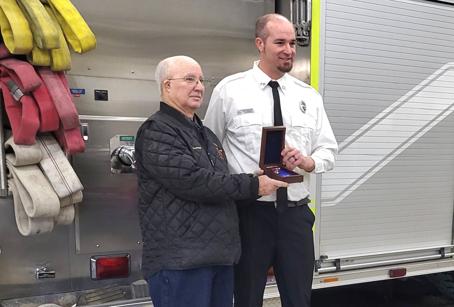 Neoga firefighter honored for saving man from blaze