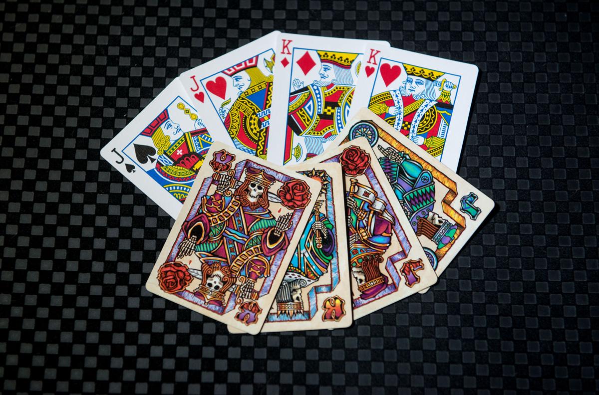 Joe Hadsall: Liquid Blue playing cards, artist's first and only deck ...