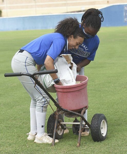 Crowder softball players working to improve field | Local Sports ...