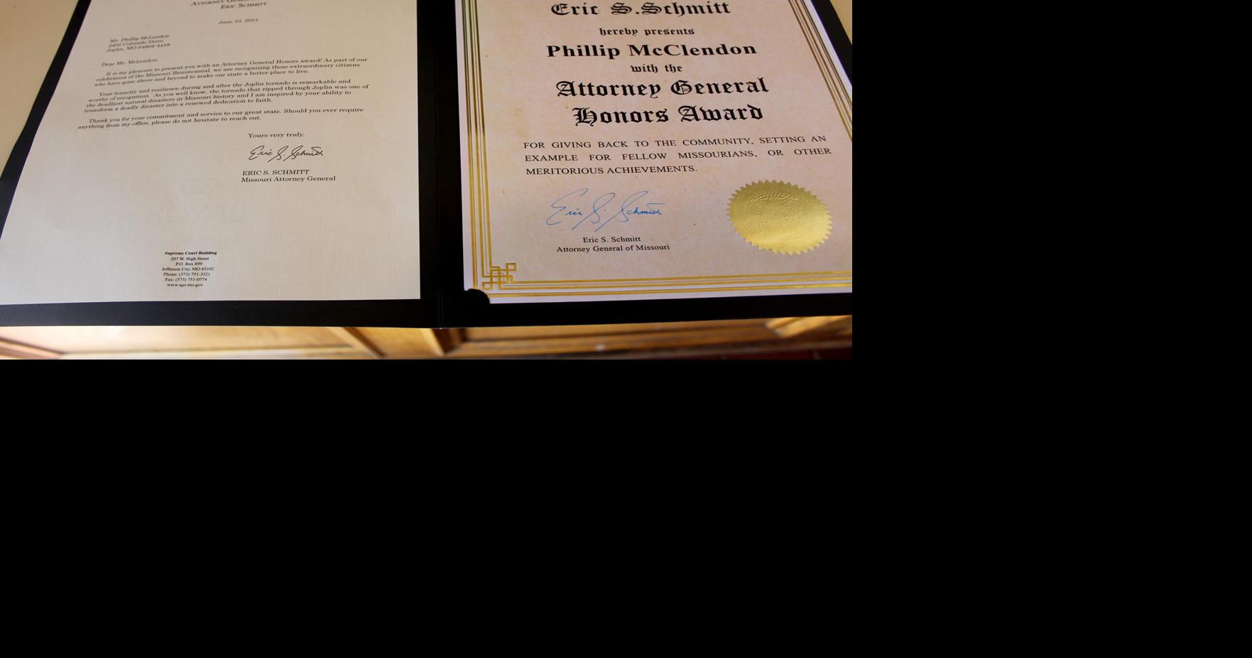 Joplin's Phillip McClendon honored by state officials for help he's ...