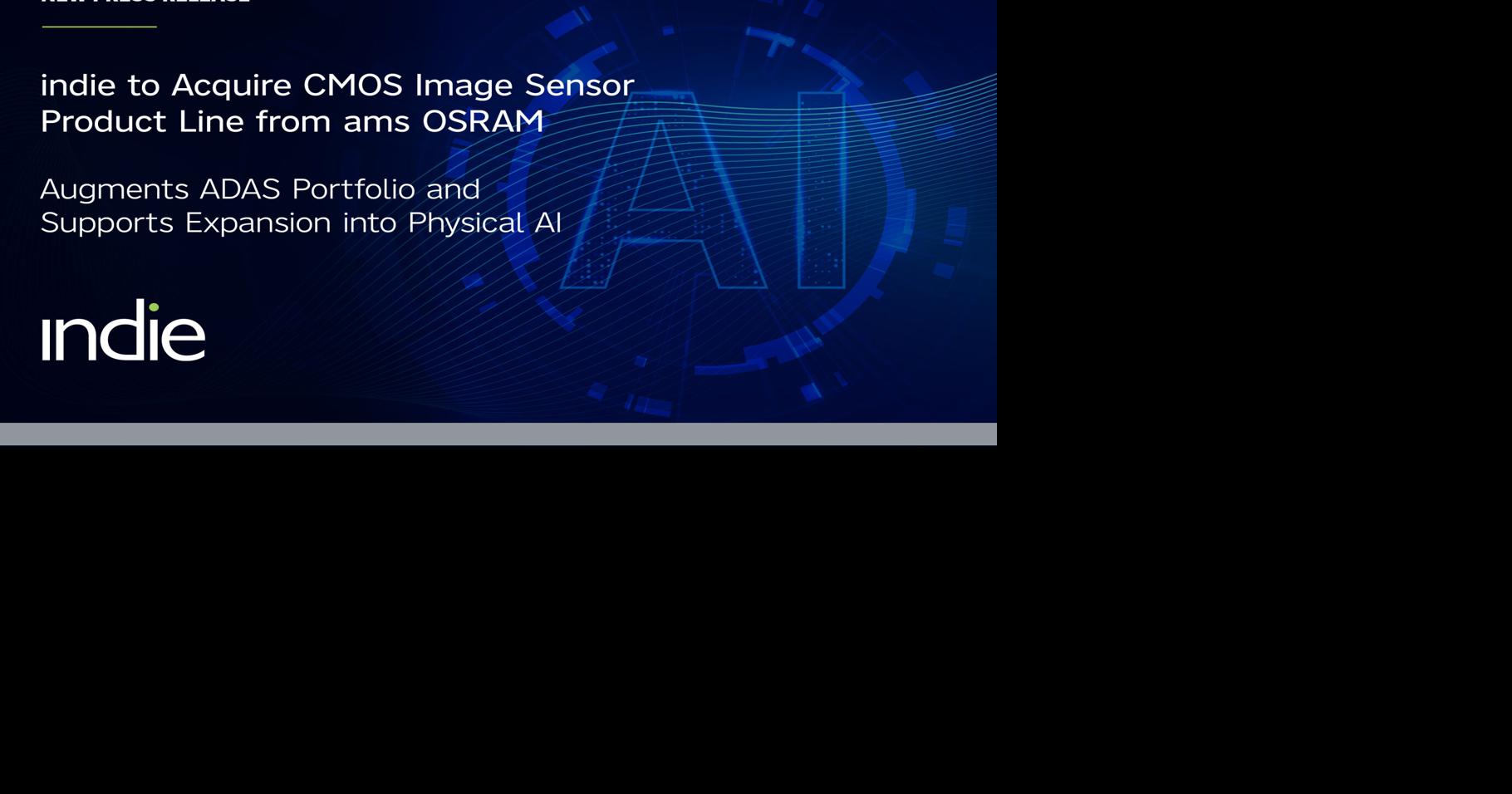 indie to Acquire CMOS Image Sensor Product Line from ams OSRAM ...