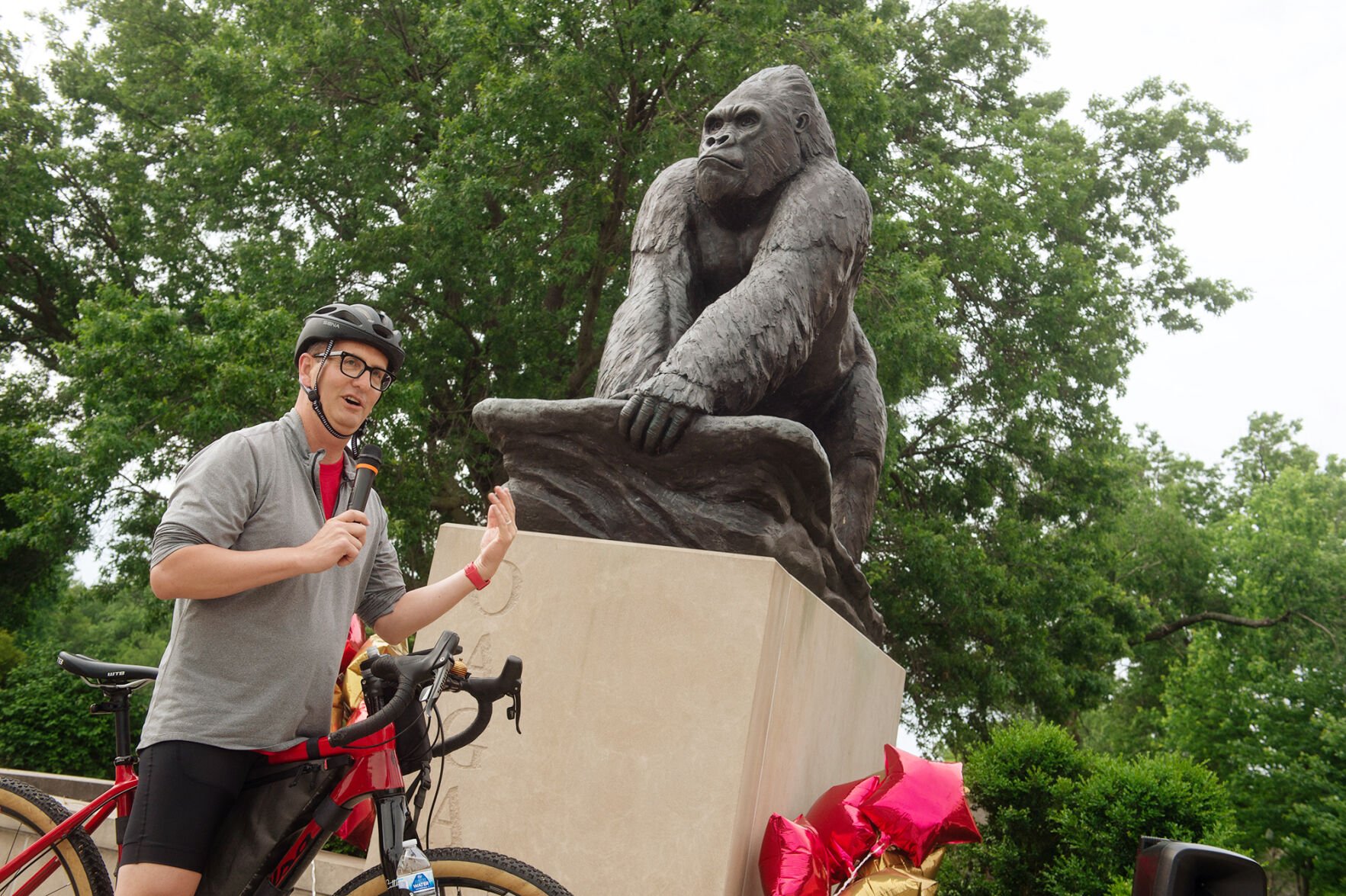 PSU president departs on bike trip across Kansas to raise scholarship ...