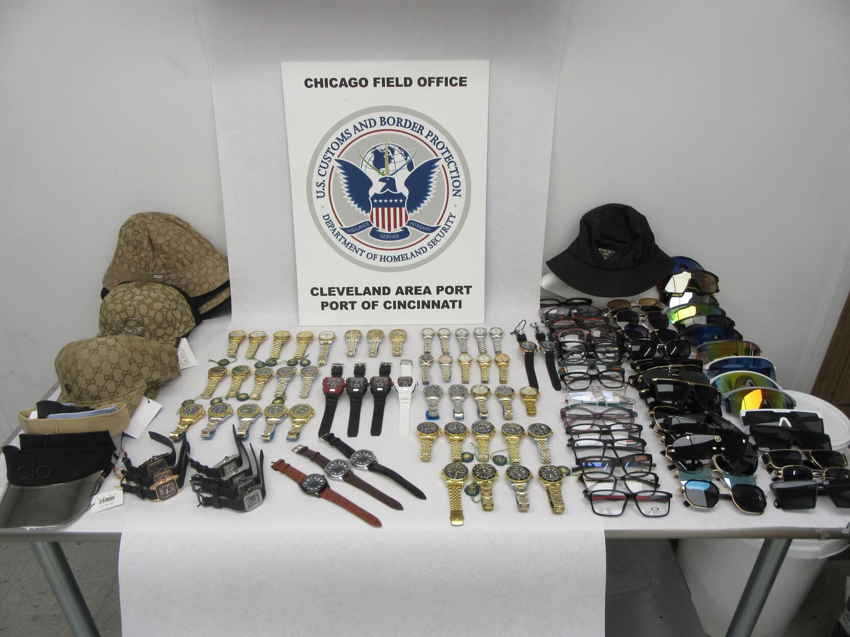 Boarder patrol seizes more than 100 counterfeit fashion accessories in ...