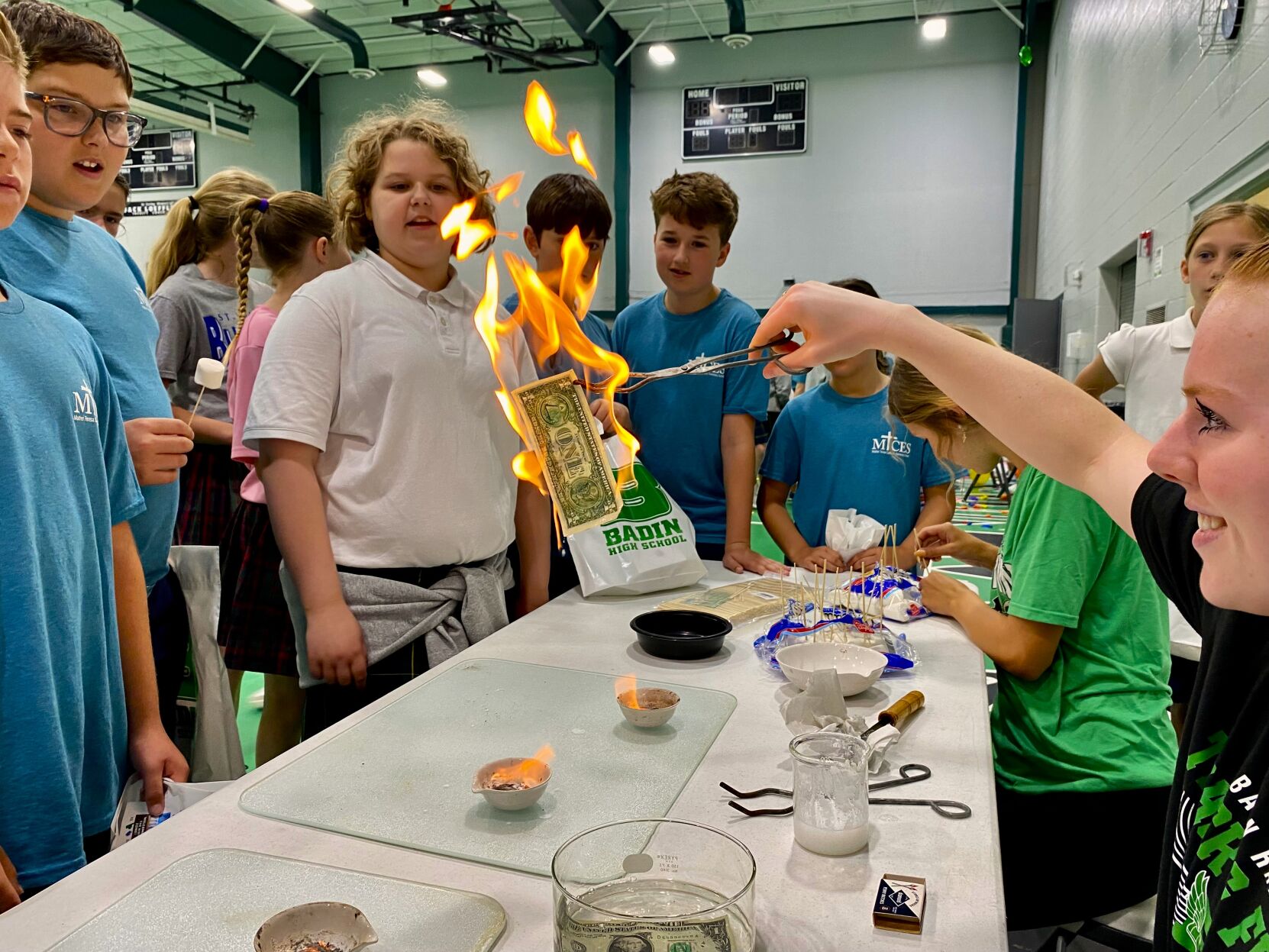 Area grade schoolers see money burn (among other experiments) at annual ...