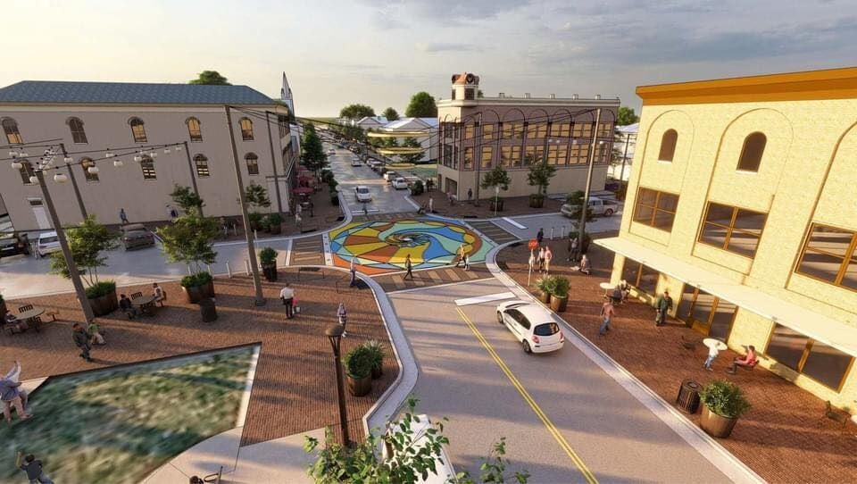 Mural puts the capstone on Franklin’s $13.4M streetscape project ...