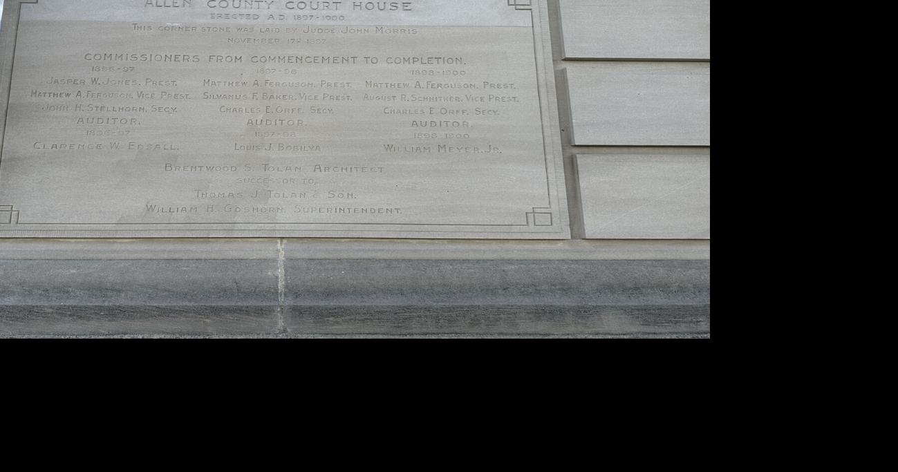 Allen County Courthouse cornerstone repaired after vandalism damage ...
